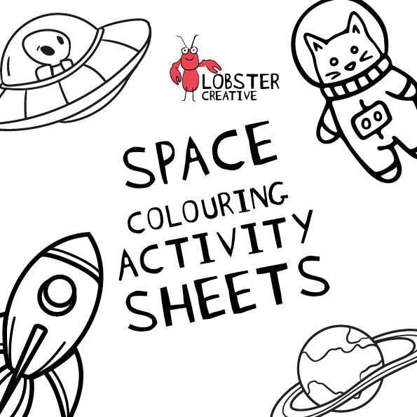 Lobster Creative | Free Download - Space Colouring in Activity Sheets