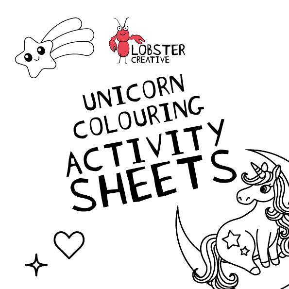 Lobster Creative | Free Download - Unicorns Colouring in Activity Sheets