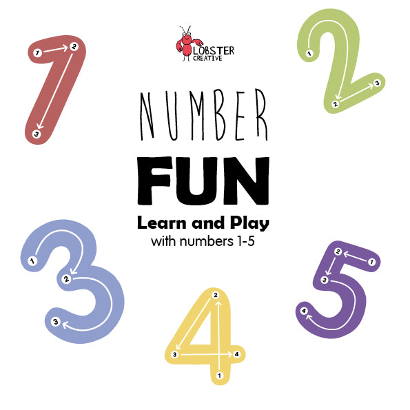 Lobster Creative | Free Download - Numbers 1-5 Fun Activity Sheets