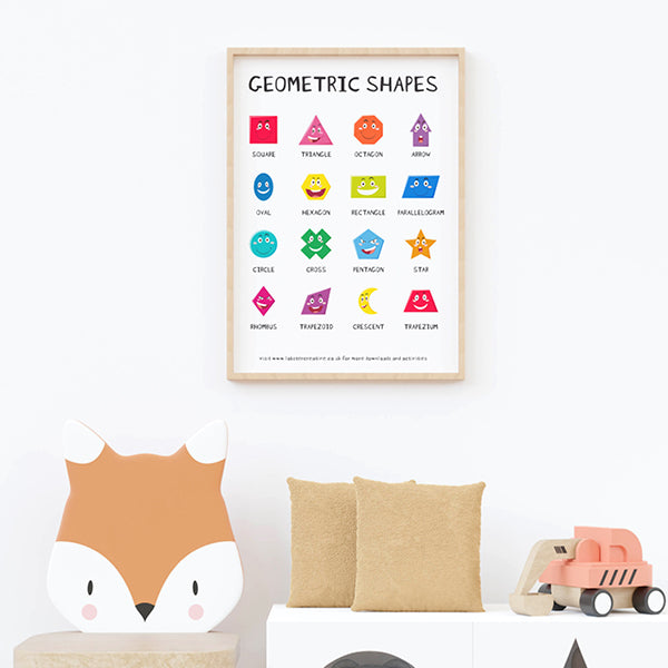 Lobster Creative | Free Download - Geometric Shapes A4 Poster